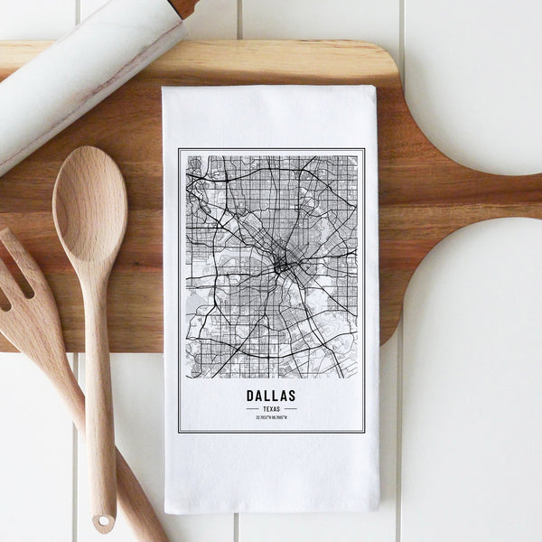Custom City Map Tea Towel – Porter Lane Home