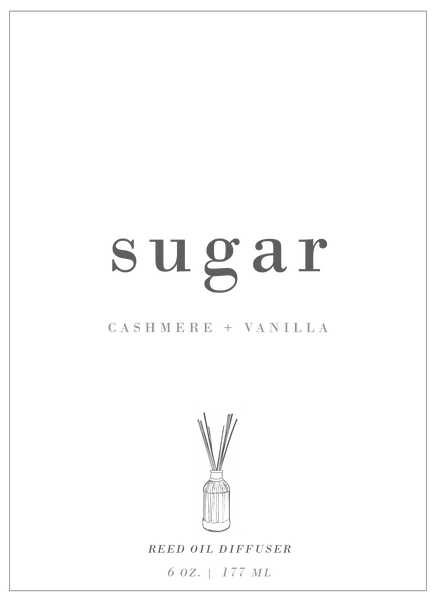 SUGAR | Cashmere + Vanilla Reed Diffuser – Porter Lane Home